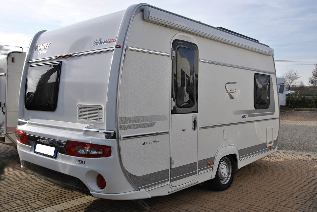 Camper Caravan/Roulotte Usato Fendt 390QD Bianco Selection - Caravanbacci